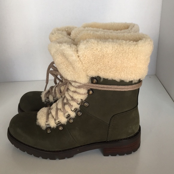 UGG | Shoes | New Ugg Fraser Slate Laced Up Boots Sz 55 | Poshmark